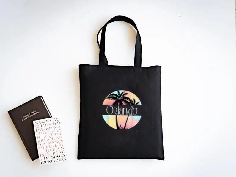 FL - Souvenir Palm Trees Florida Vacation Vibe Tote Bags - Walmart.com