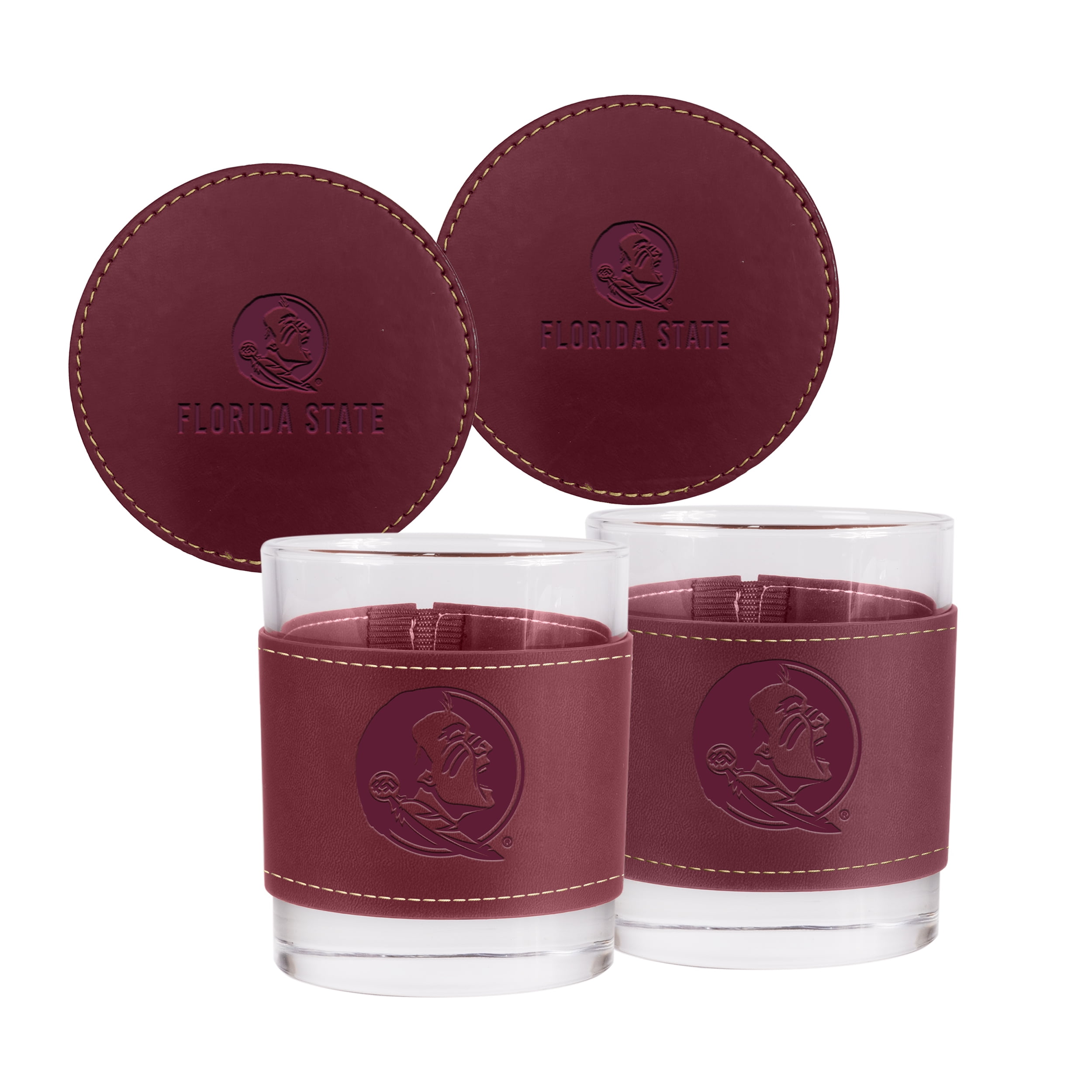 FL State 12oz Walmart Holiday 2025 Rocks w/Wrap & Coasters - Walmart.com