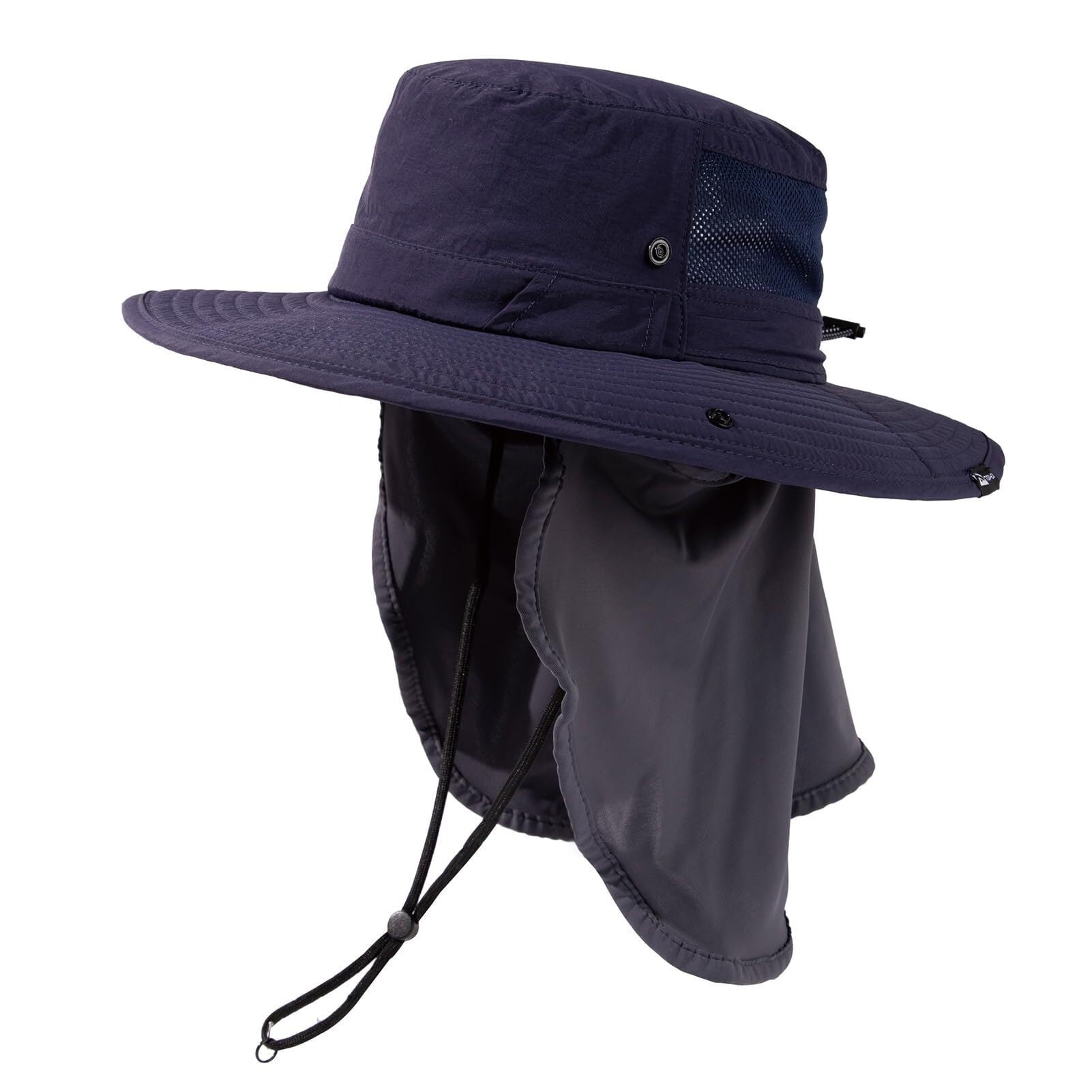 FL UV Protection Mens Sun Hat with Cooling Neck Cover Sunglass Lock ...