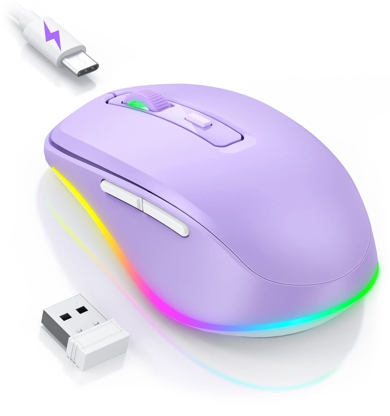 FL Wireless Mouse - LED Wireless Mice with Build-in Mouse Mover ...