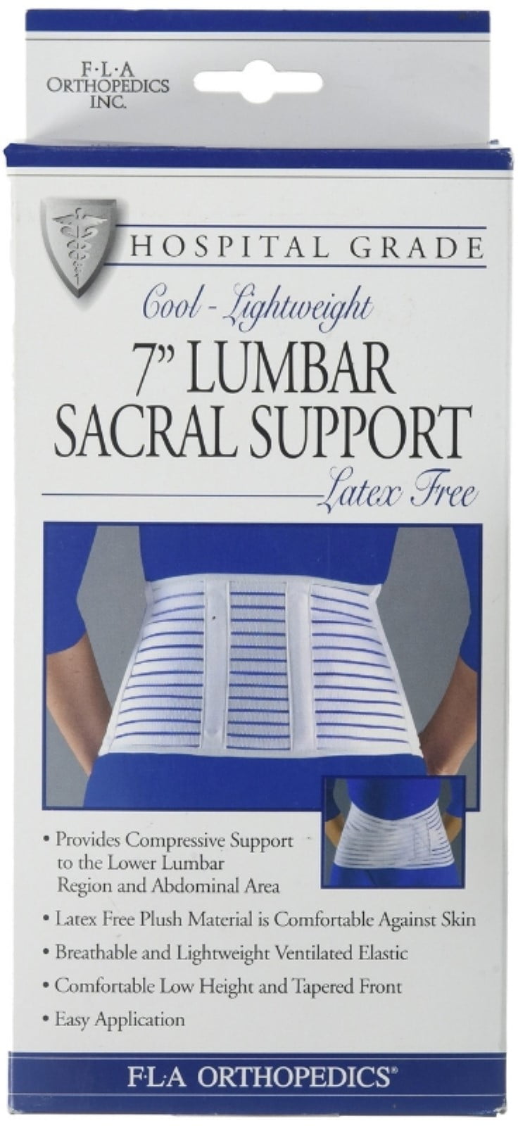 FLA Orthopedics? Cool-Lightweight Lumbar Sacral Support, 1/Each (824392 ...