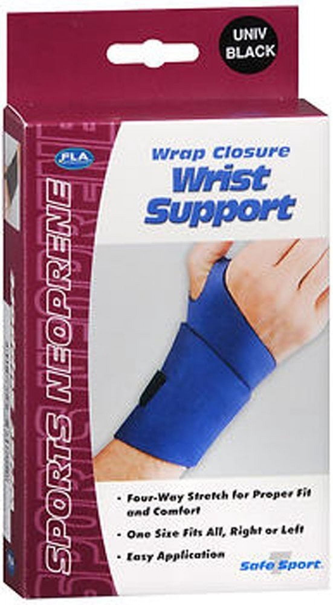 FLA Safe-T-Sport Neoprene Wrist Support, Black HSA/FSA Eligible ...