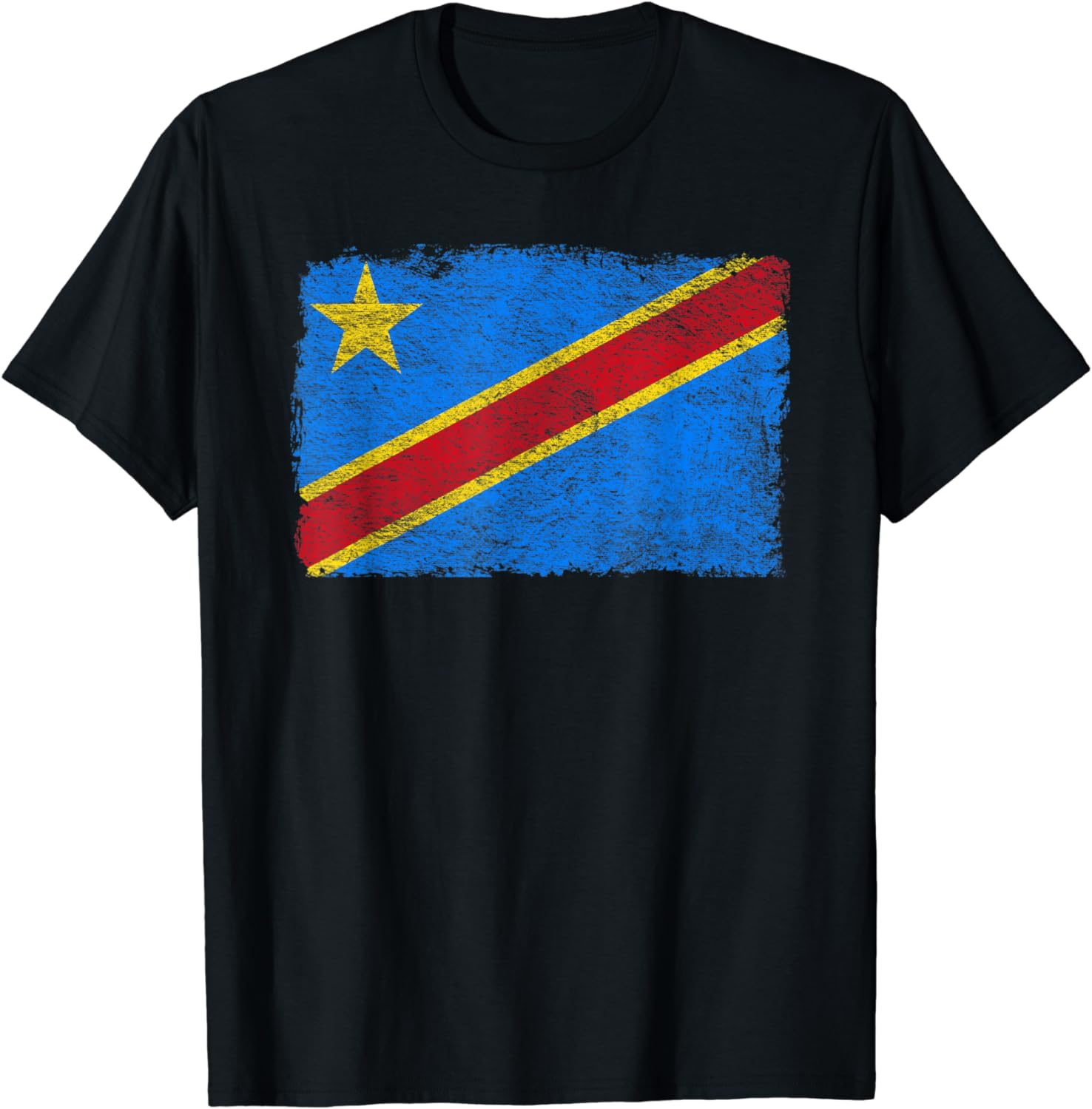 FLAG OF THE DEMOCRATIC REPUBLIC OF THE CONGO ZAIRE KINSHASA T-Shirt ...