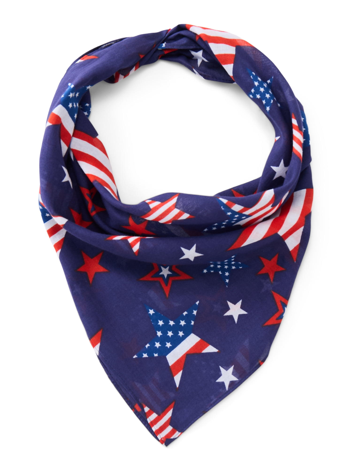 Fourth of July Women’s Flag Stars Bandana from Way to Celebrate, One ...