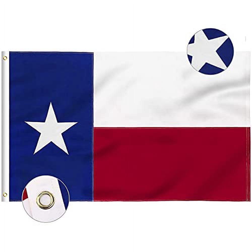 FLAGBURG Texas Flag 5x8 FT, TX Flags with Embroidered Star, Sewn ...