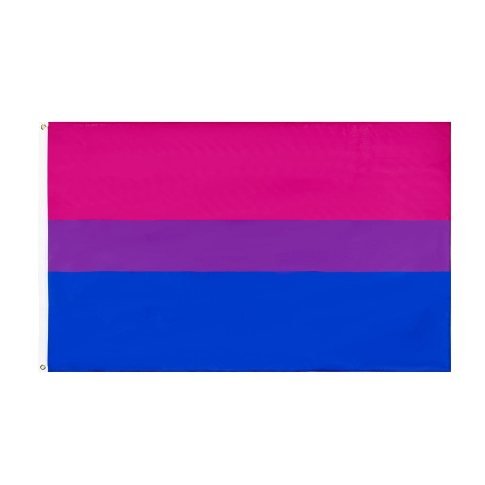 FLAGLINK 3x5Ft Bisexual Pride Flag LGBT Rainbow Banner - Walmart.com