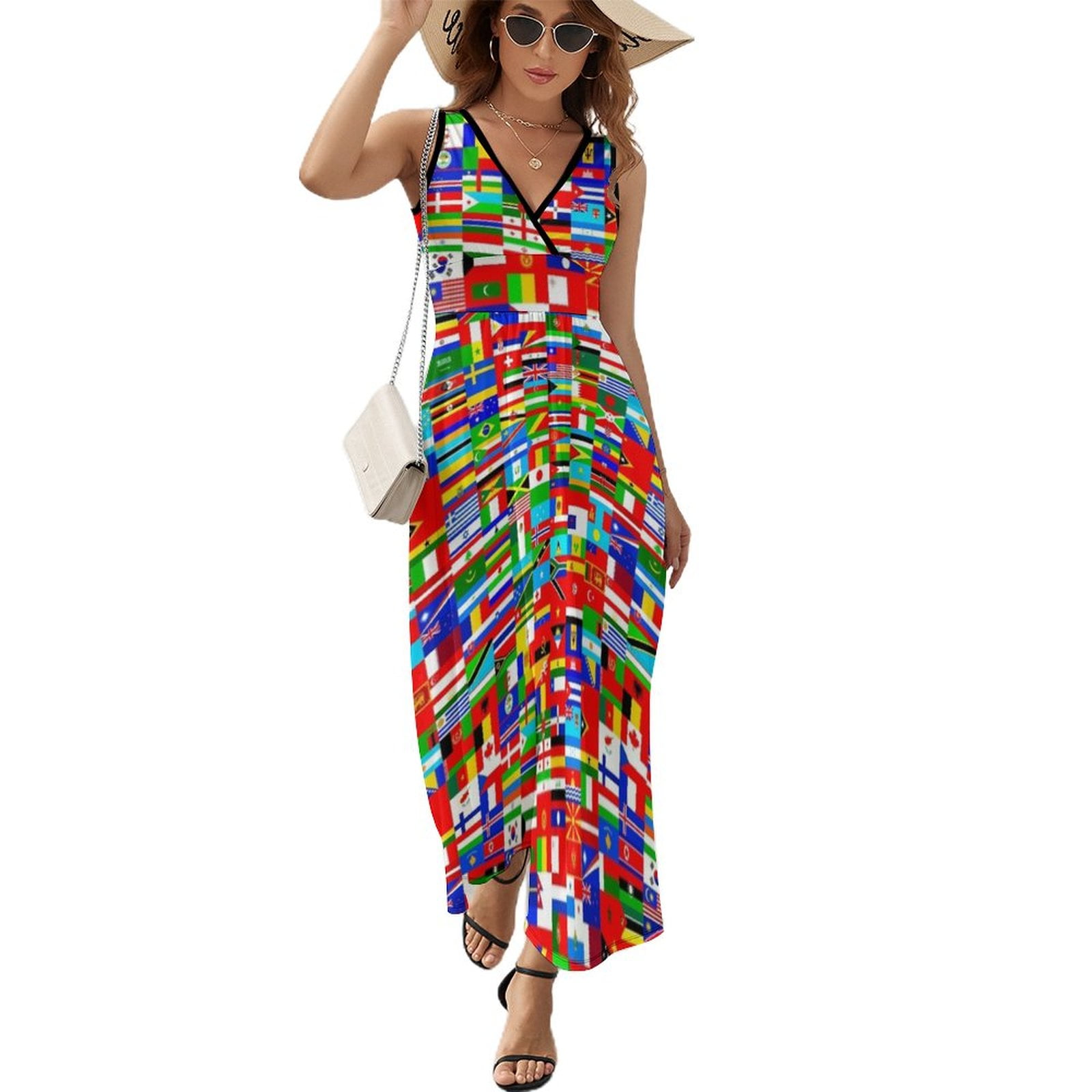 FLAGS OF THE WORLD Sleeveless Dress ladies dresses for special ...