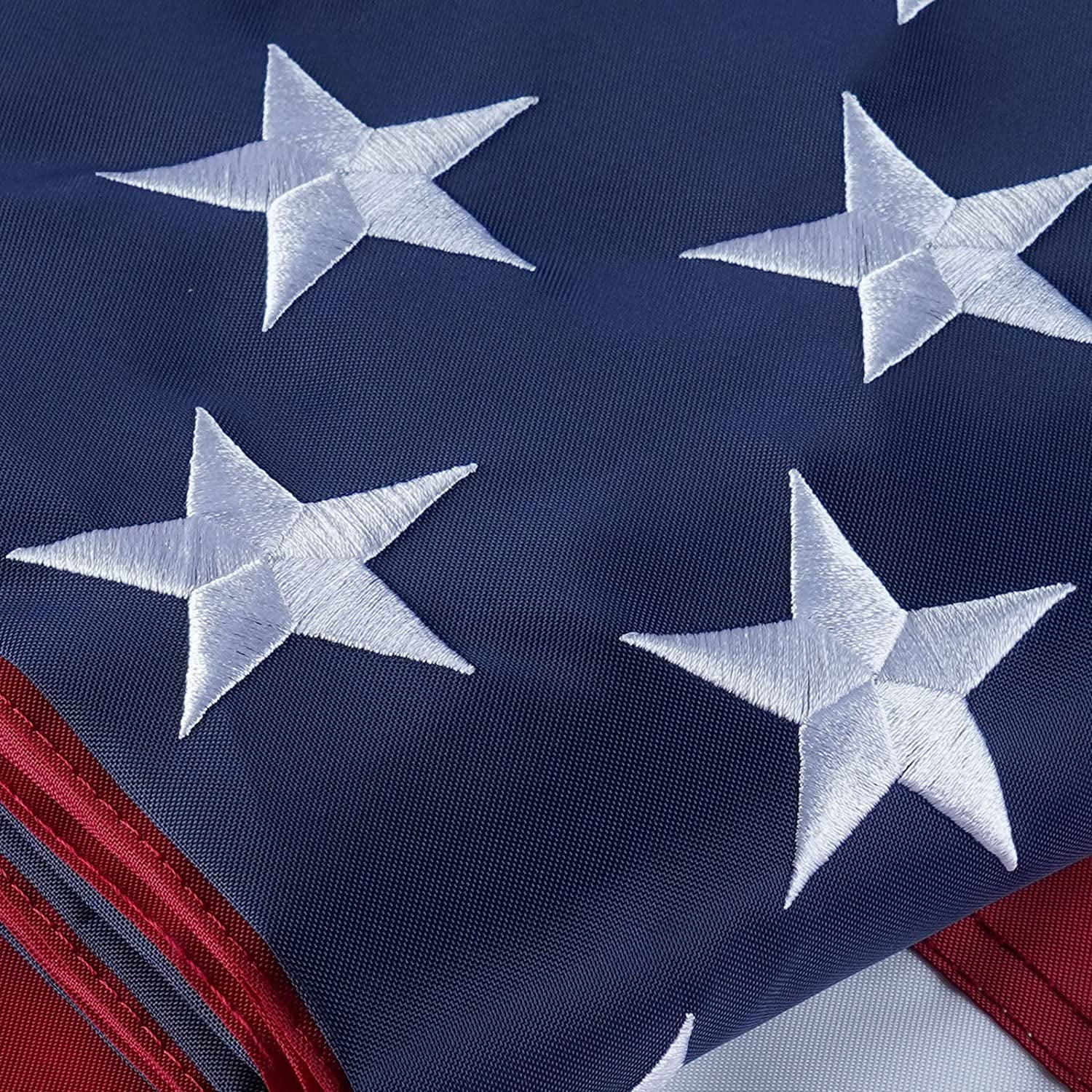 FLAGWIN 4x6 Outdoor US Flag, Durable and Heavy Duty, Embroidered Stars ...
