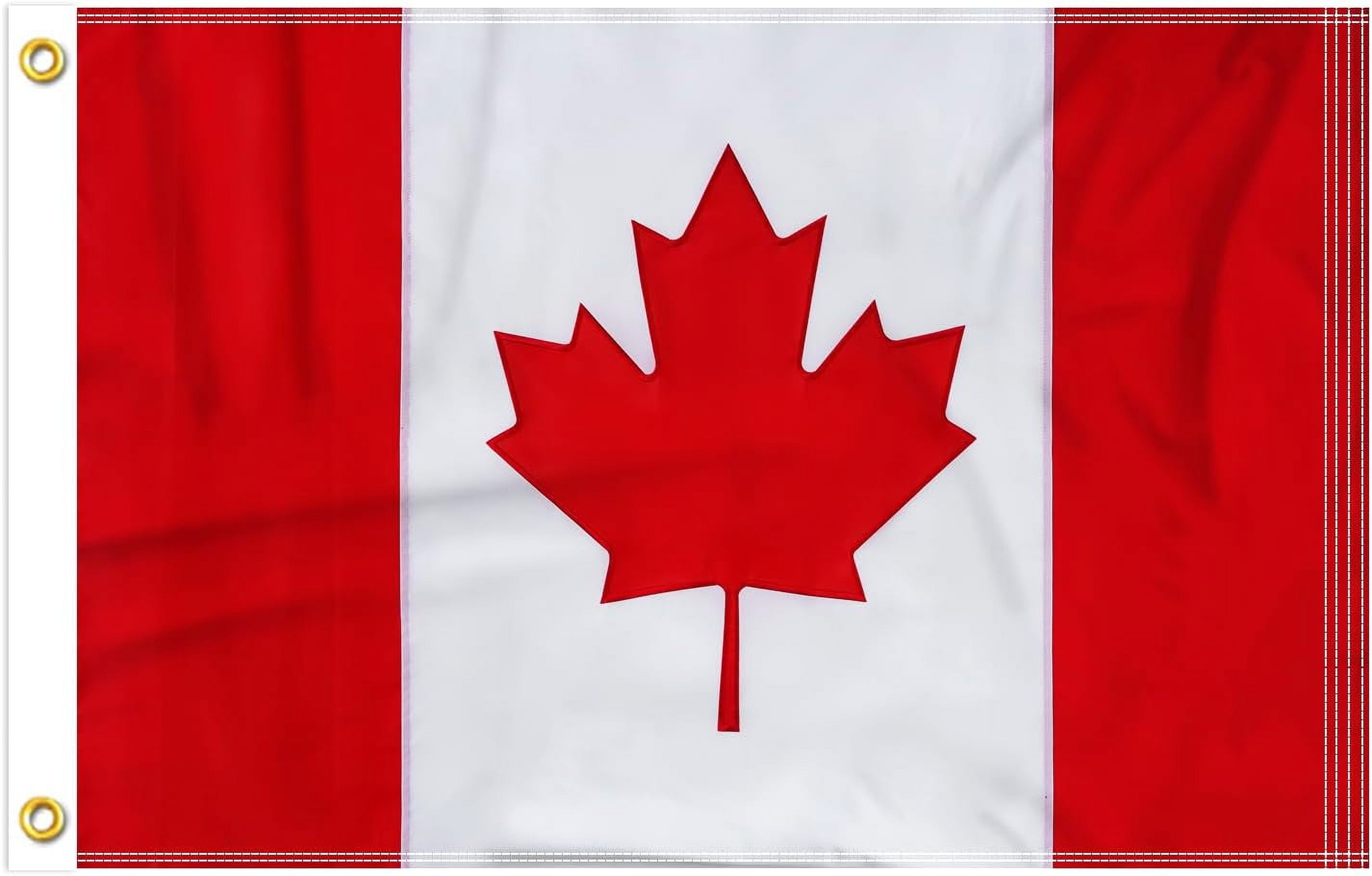 FLAGWIN Canada Flag 12x18, Embroidered Canadian Flag Small Outdoor ...