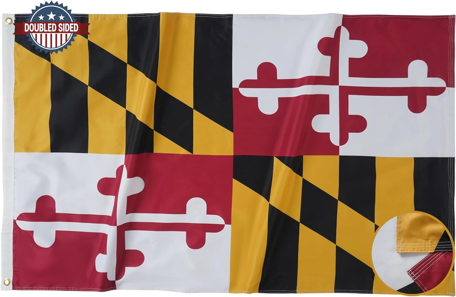 FLAGWIN Maryland Flag 3x5 feet - Double Sided and 3 Ply MD State Flags ...