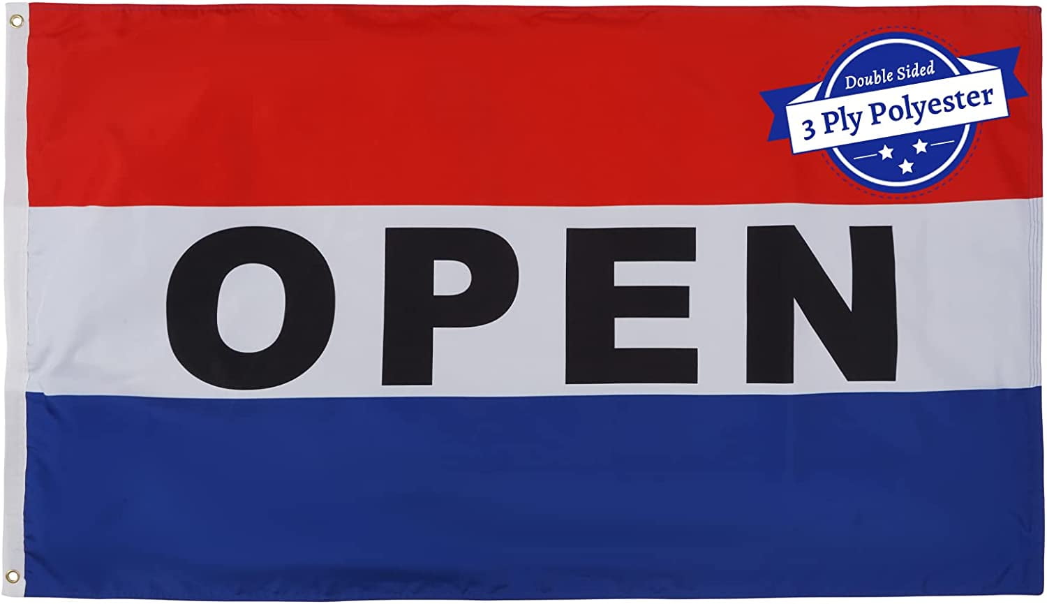 FLAGWIN Open Flags for Businesses, Open Flag 3x5 Outdoor Double Sided ...