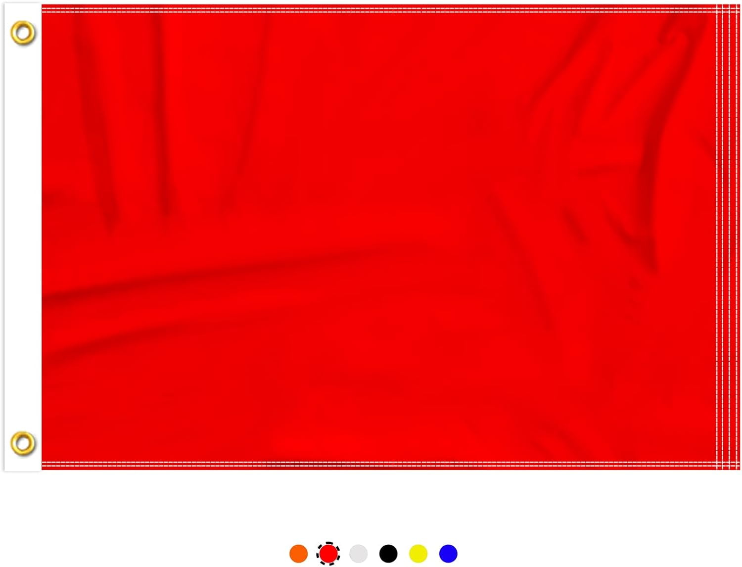 FLAGWIN Red Flag 12x18 Inches, Small Red Blank Flag, Heavy Duty ...