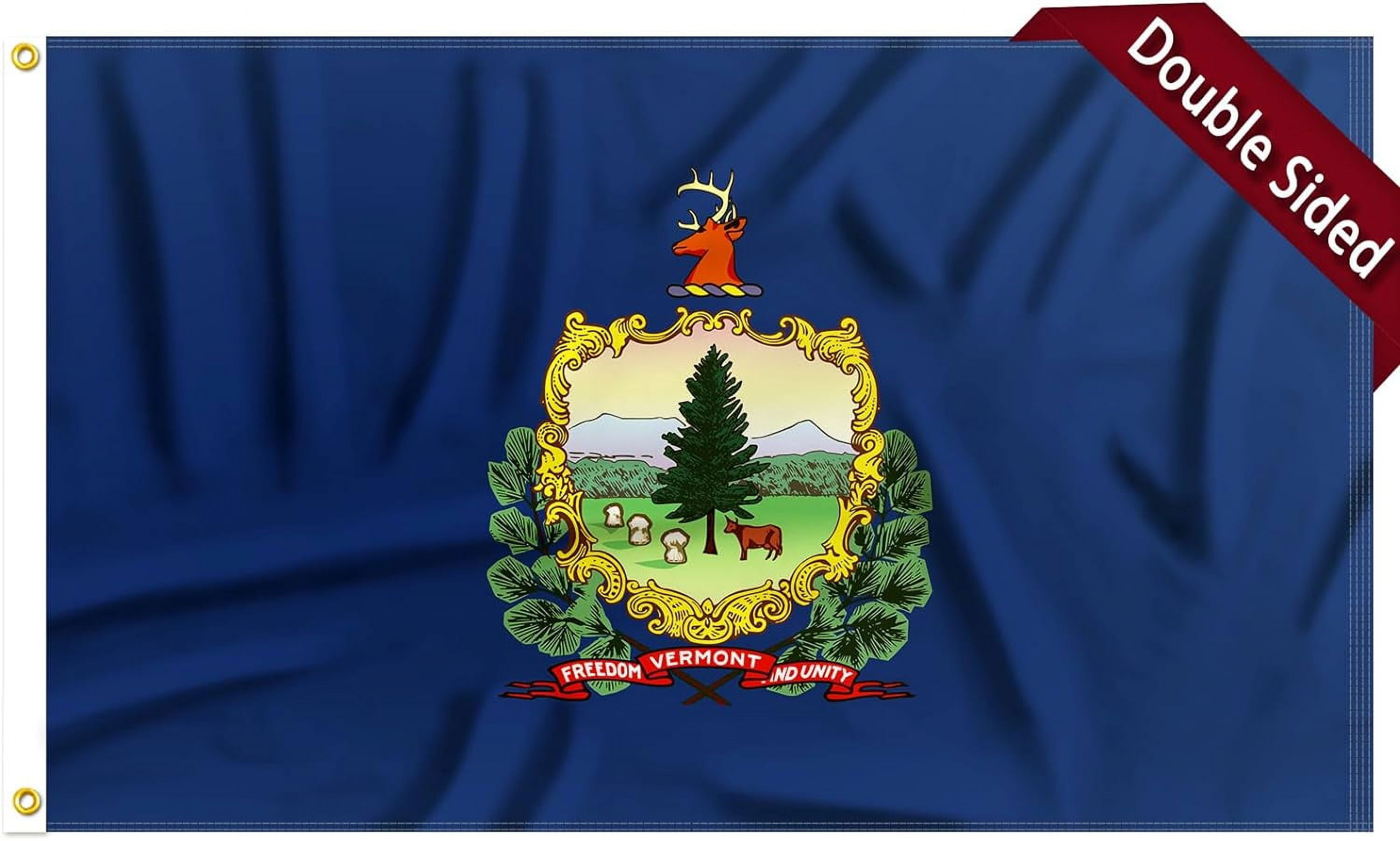 FLAGWIN Vermont Flag 3x5 FT - 3 Ply Double Sided Polyester Vermont ...