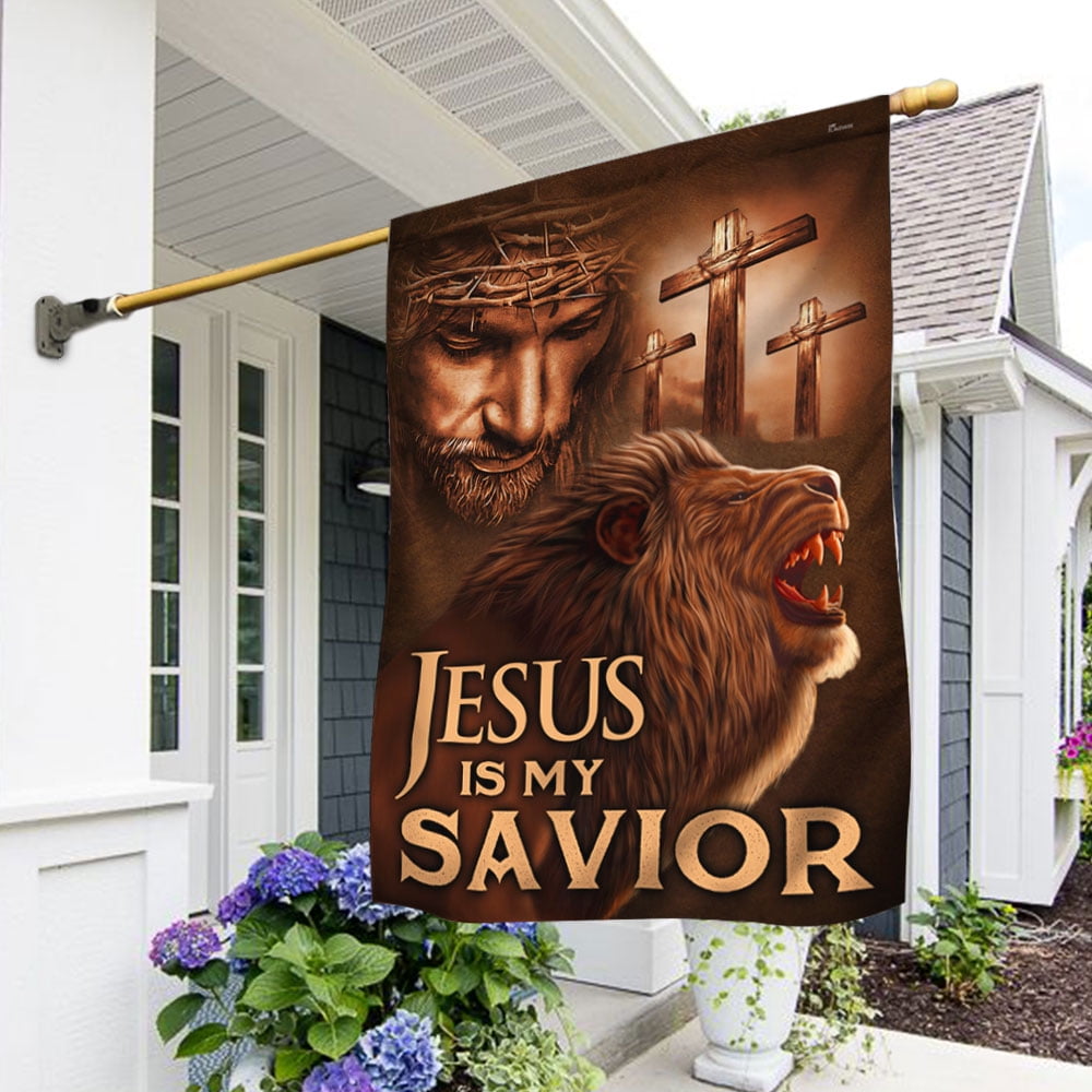 FLAGWIX American Flag - God Christian Flag Jesus Is My Savior DDH3159F ...
