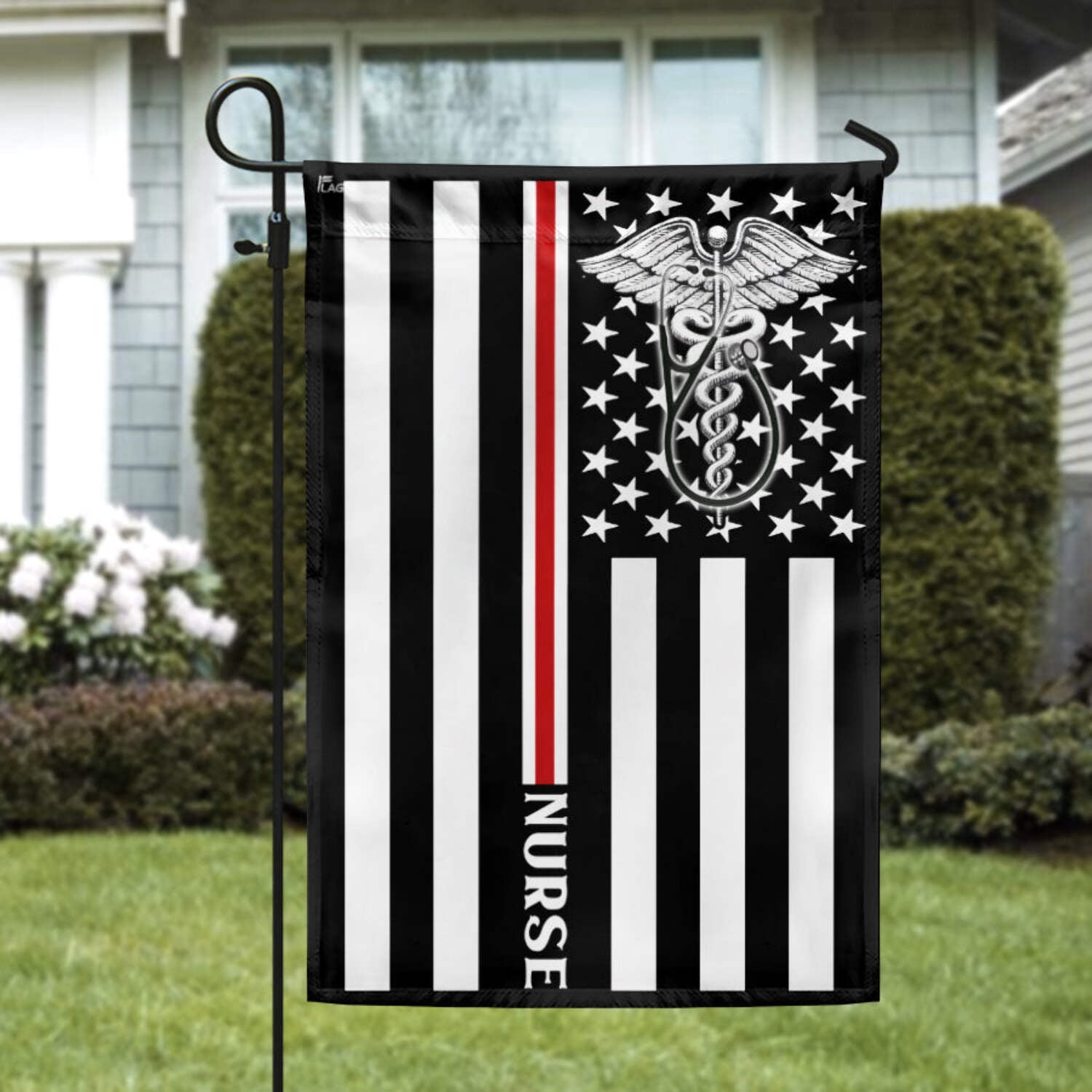 FLAGWIX American Flag-Nurse Flag Thin Red Line Nurse Grommet Flag ...