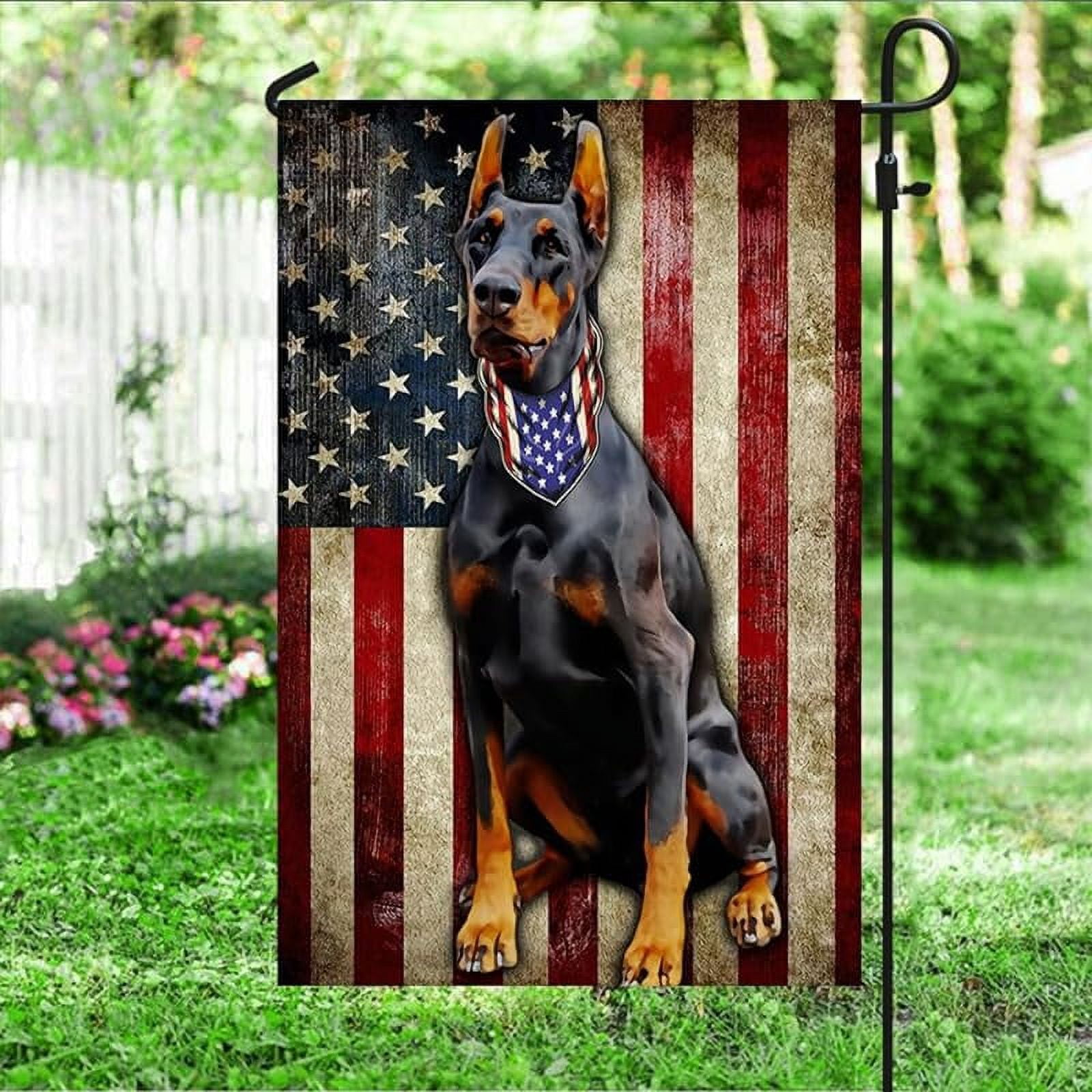 FLAGWIX American Flags - Doberman Pinscher Flag, 4th of July ...