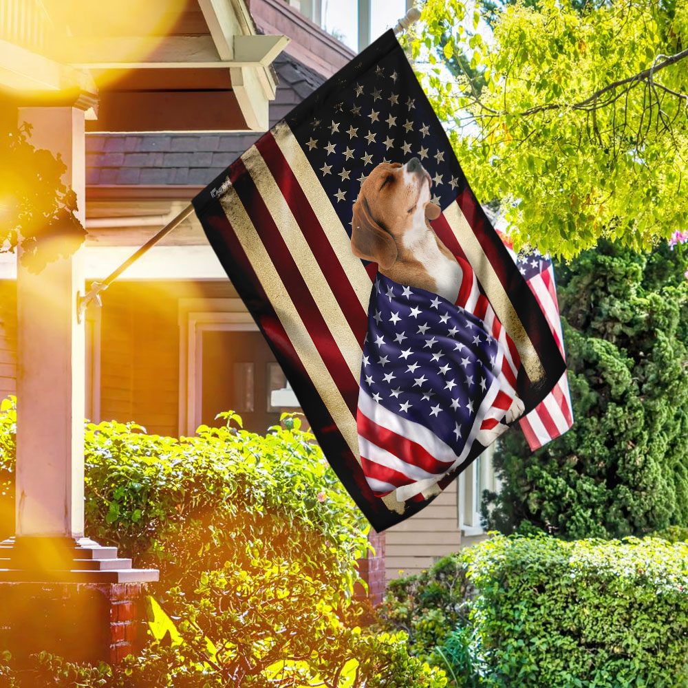 FLAGWIX American House Flag (29.5" x 39.5")-Beagle American Patriot ...