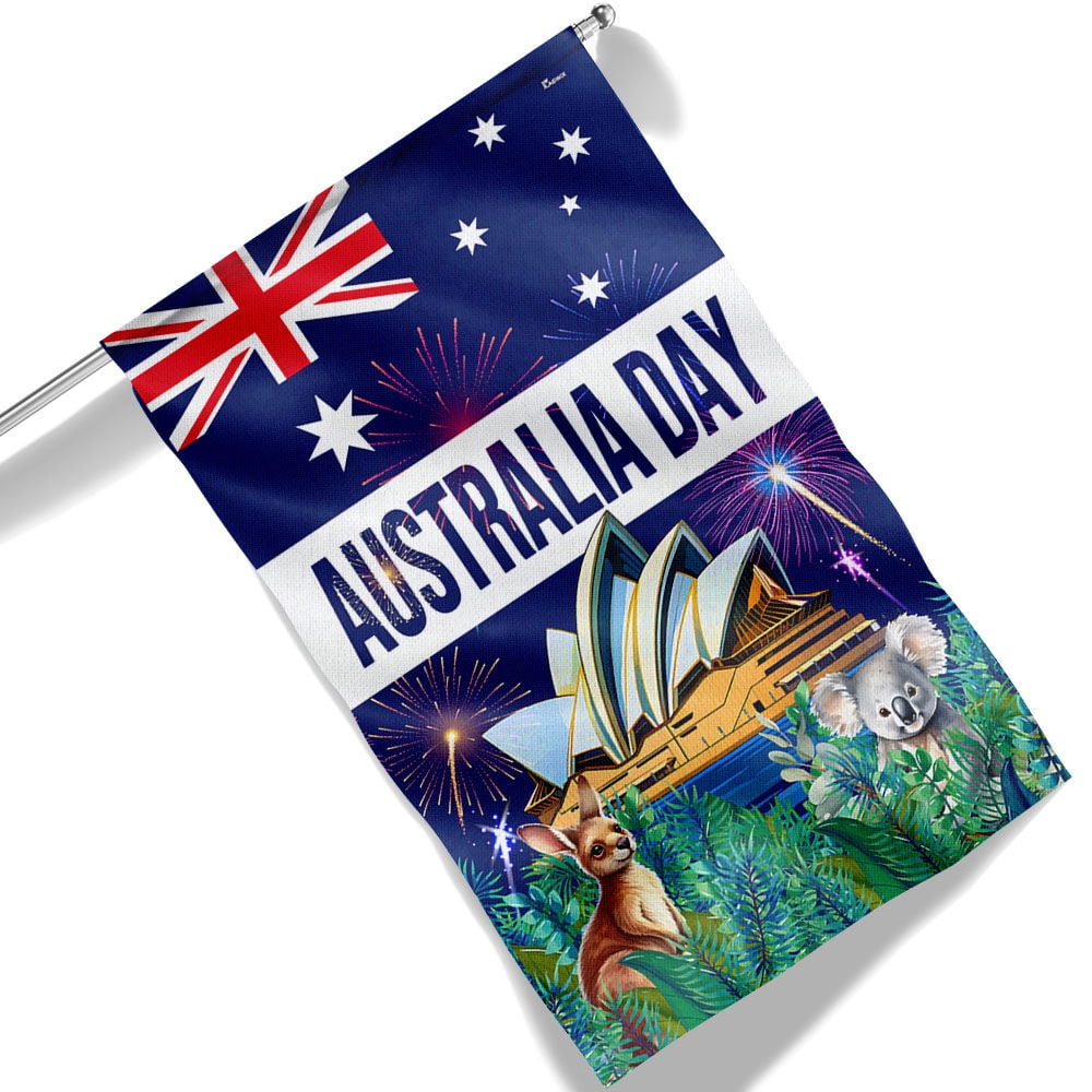 FLAGWIX Happy Australia Day Australian Flag TPT2449F 3x5Ft - Double ...