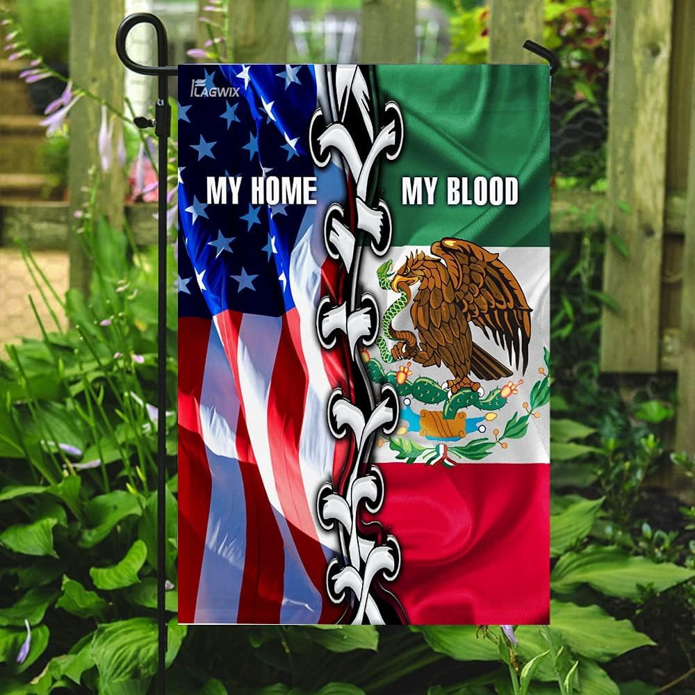 FLAGWIX My Home My Blood Flag, Mexico American Flags - 4th of July ...