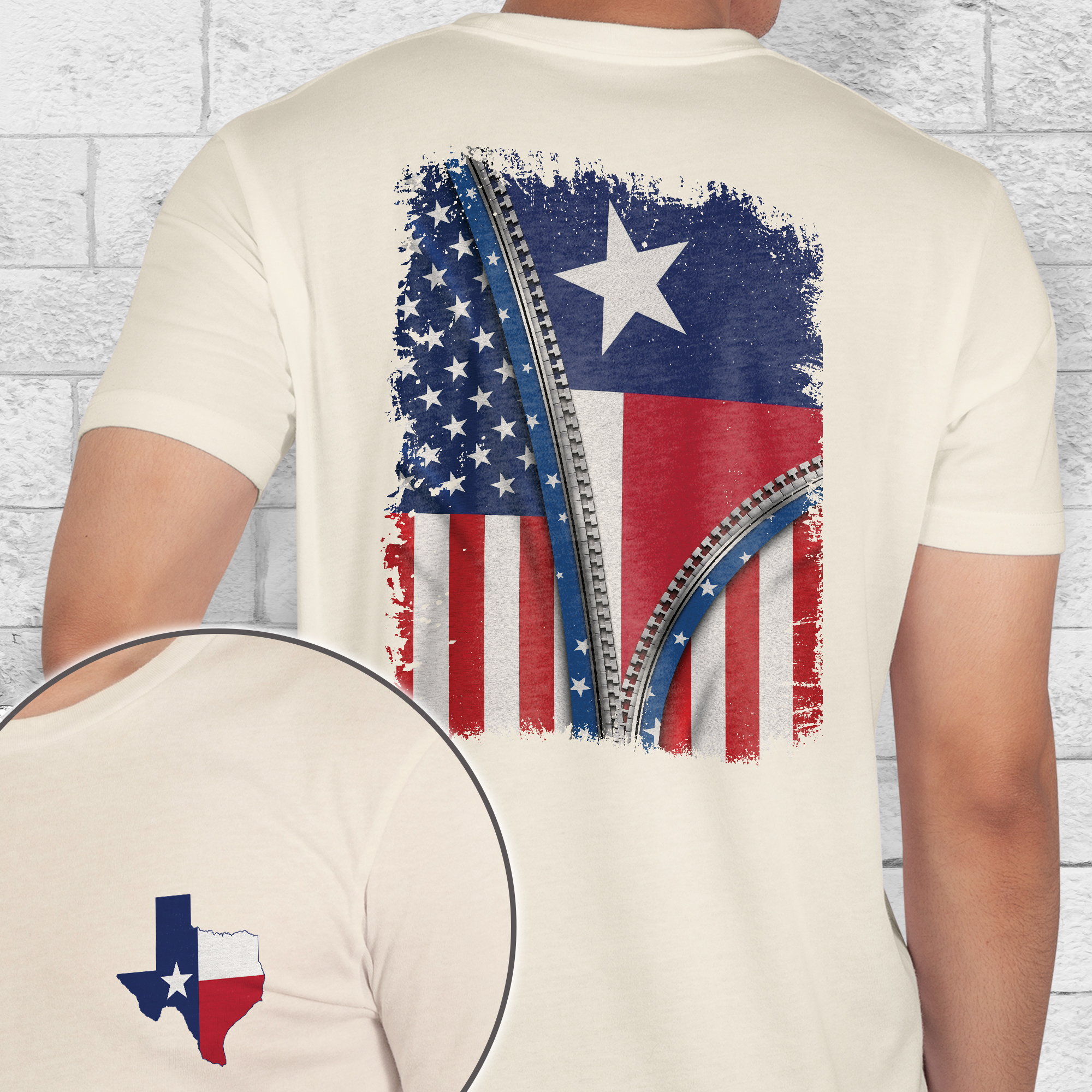 FLAGWIX Texas Patriot American T-Shirt MLN3075TS Men's T-shirts ...