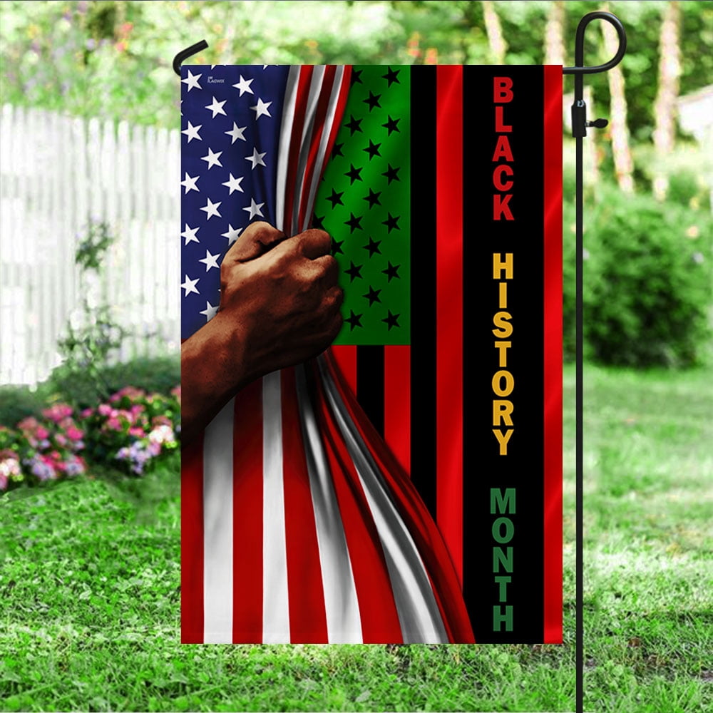 FLAGWIX Black History Month Flag TRL1703Fv1 - Garden Flag (11.5" x 17.5 ...