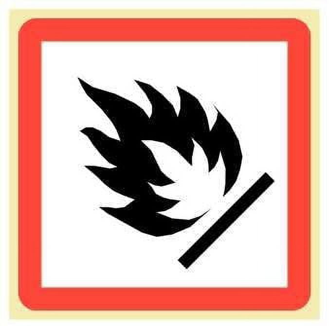 FLAME - Extremely Flammable Hazard-Safety Labels (GHS Pictogram Symbol ...