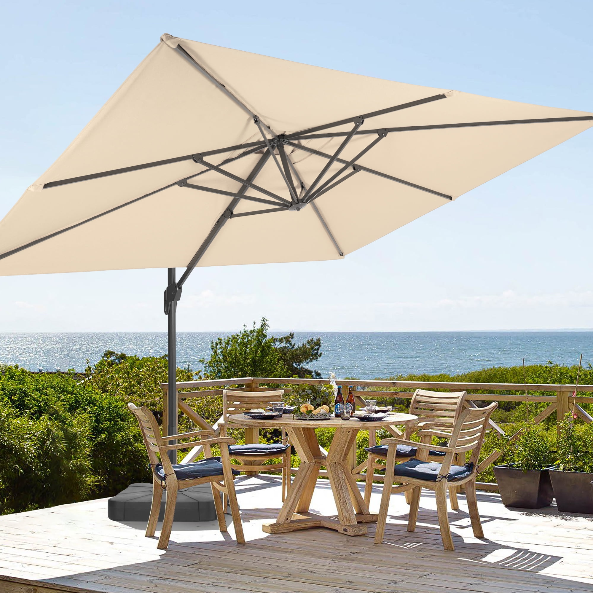 FLAME&SHADE 11.5×9FT Cantilever Patio Umbrella – Ultimate Outdoor ...