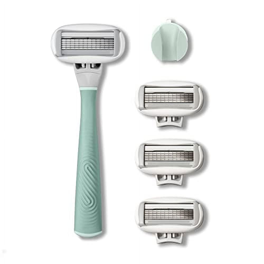 FLAMINGO 5-Blade Razors for Women - 1 Razor Handle + 4 5-Blade Refills ...