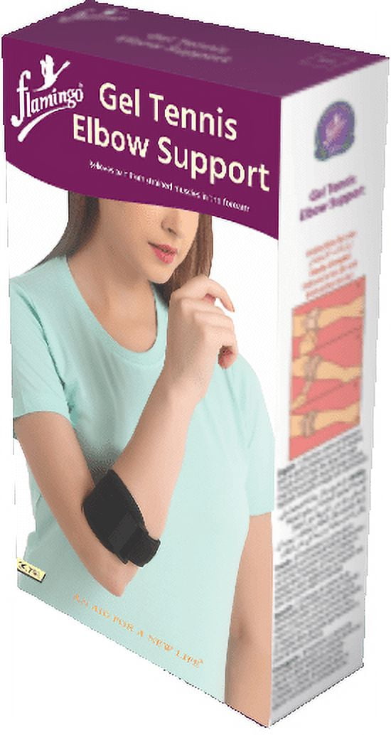 Flamingo Neoprene Tennis Elbow Support- Velcro, Padding, Double Locking ...
