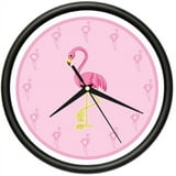 FLAMINGO Wall Clock pink flamingos kitchen decor gift - Walmart.com