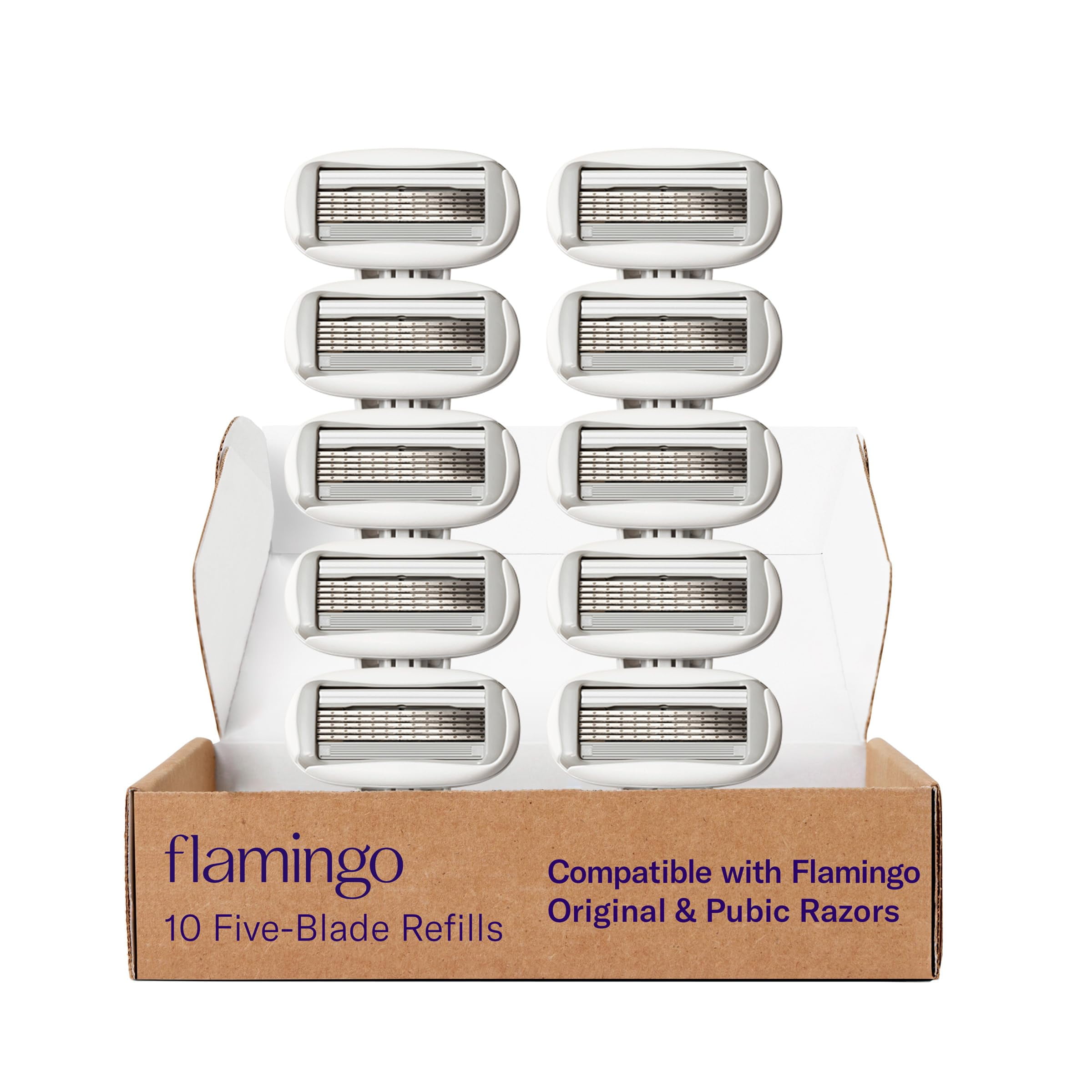 Flamingo Women's Original Razor Blade Refill Cartridges for Women - 10 ...