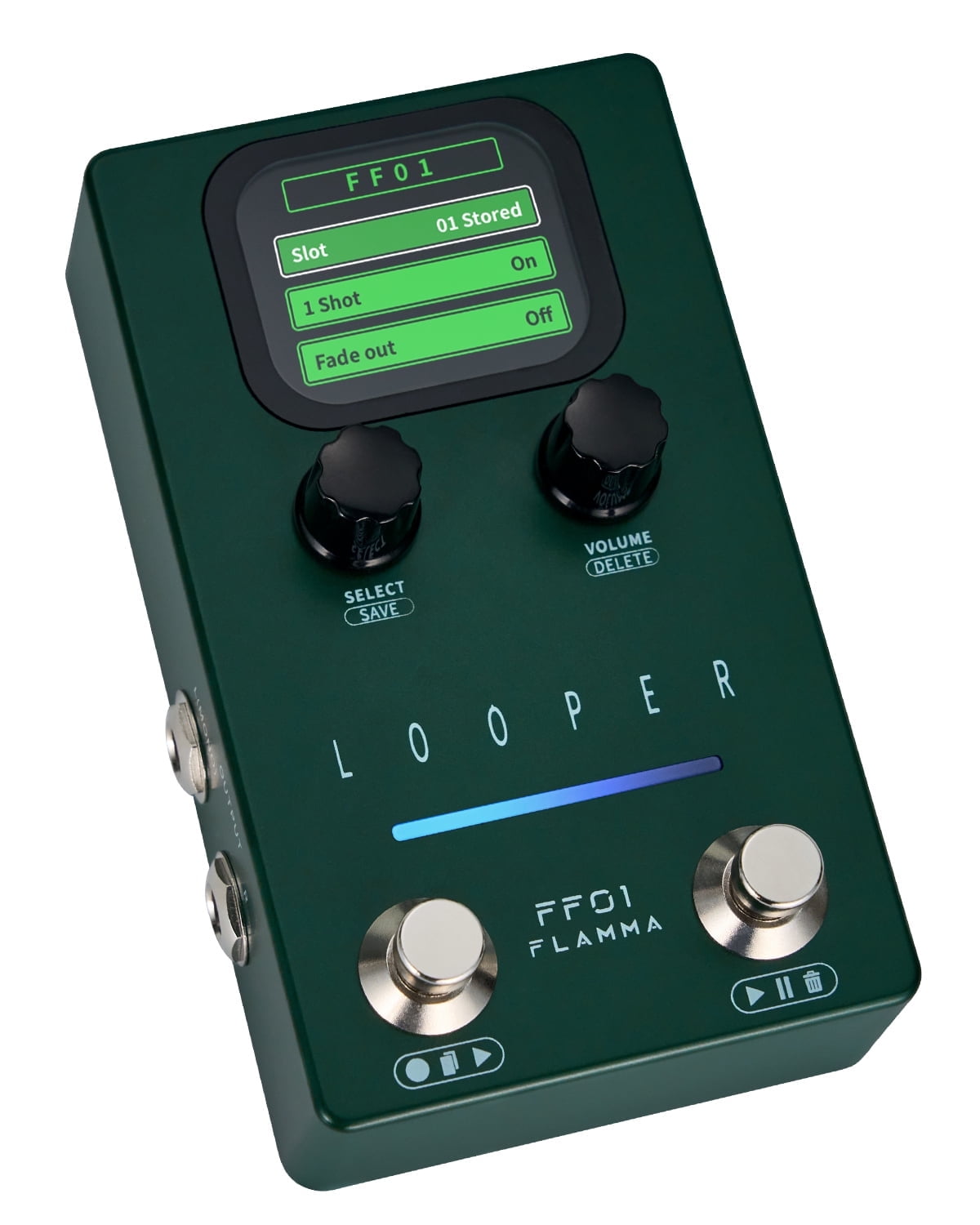 FLAMMA Looper Guitar Pedal, FF01 Looper Pedal with 40 Slots 160 Mins ...