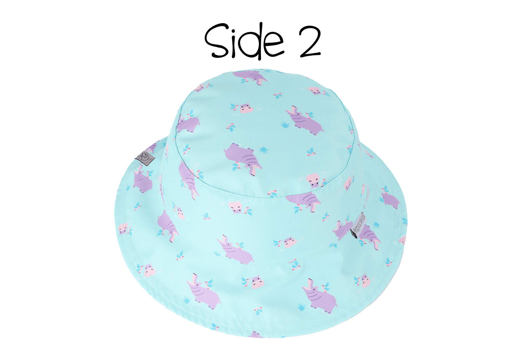 FLAPJACKKIDS Kids' Reversible Patterned Sun Hat - Hippo/Elephant - M (2 ...