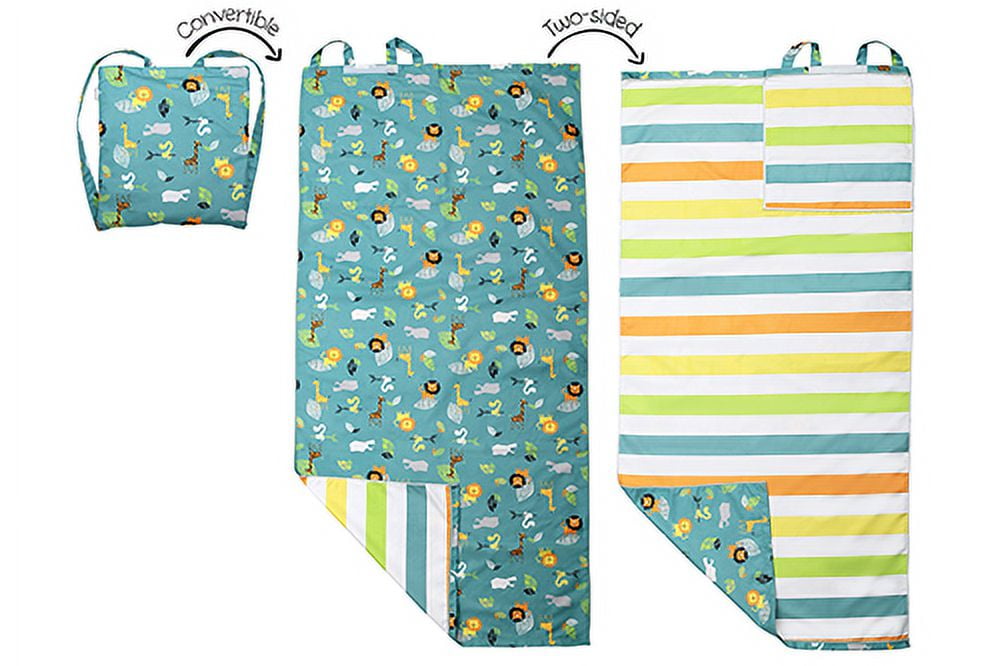 FLAPJACKKIDS Towel Backpack - Grey Green Zoo - OS - Walmart.com