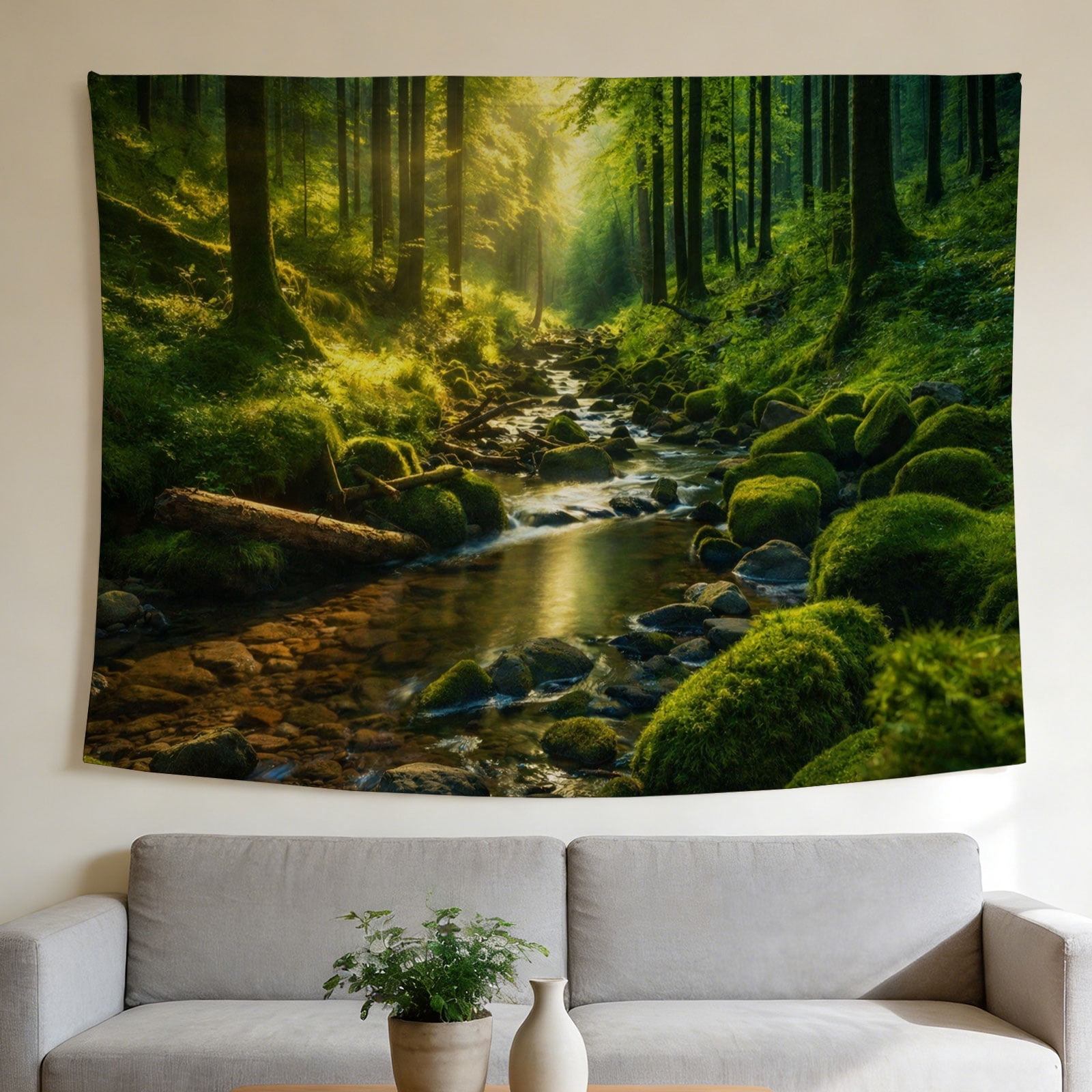 FLASHLUMI 90"×70" Tapestry, Decorative Wall Hanging for Bedroom Living ...