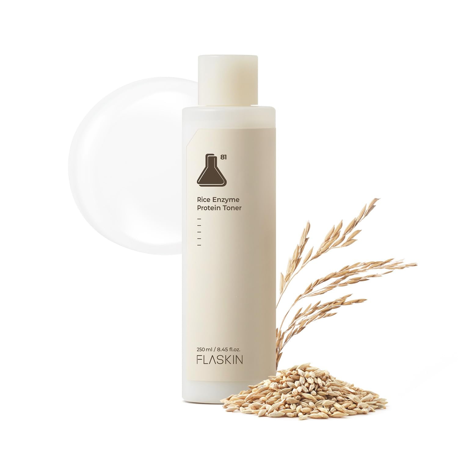 FLASKIN Milky Toner | IFF17 Rice Enzyme Protein Toner | Barrier Support ...