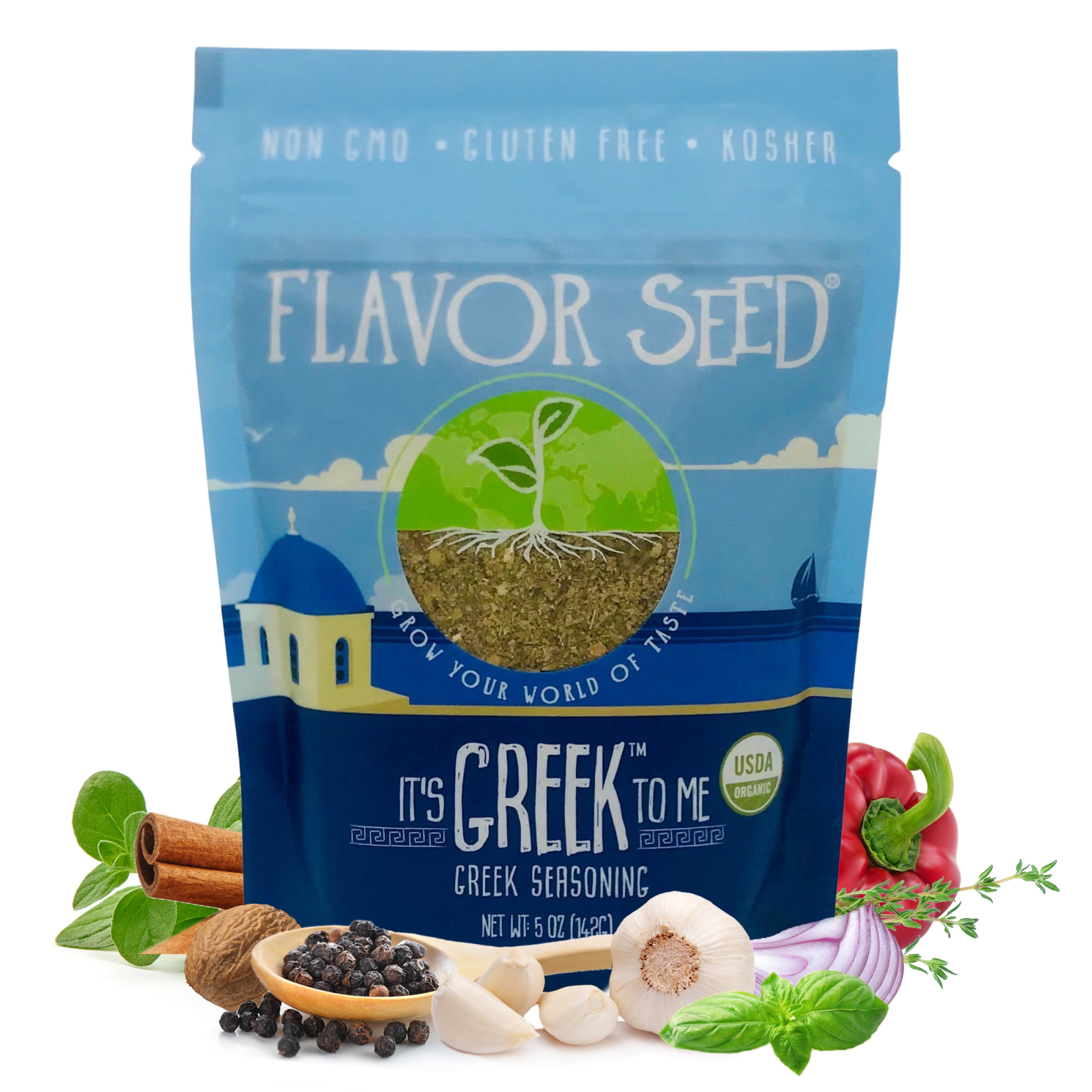 Flavor Seed It's Greek To Me, Organic Greek Seasoning Blend, Gyro ...