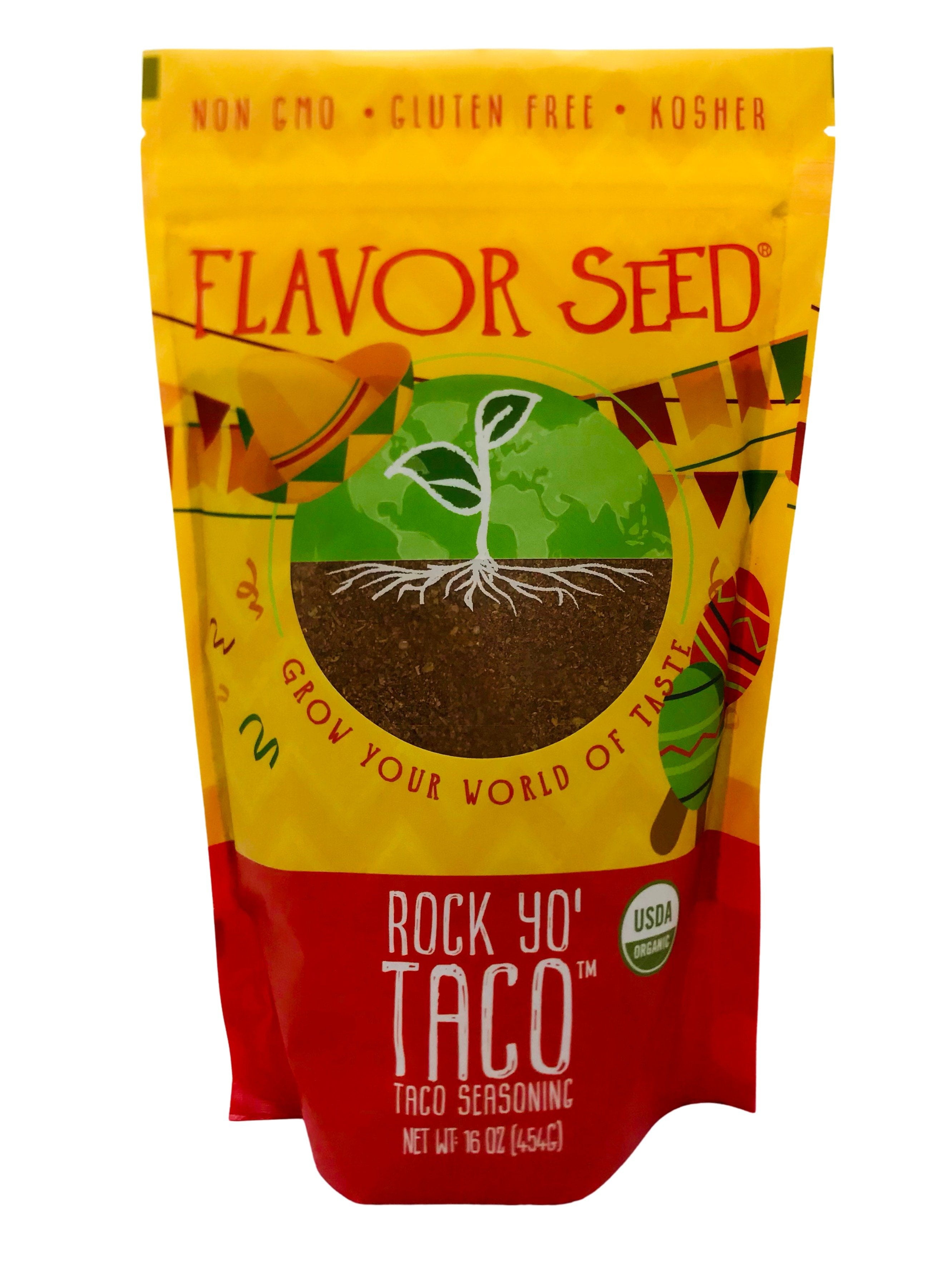 FLAVOR SEED - Rock Yo' Taco Organic Taco Seasoning Mix | Makes 4-5 lbs ...