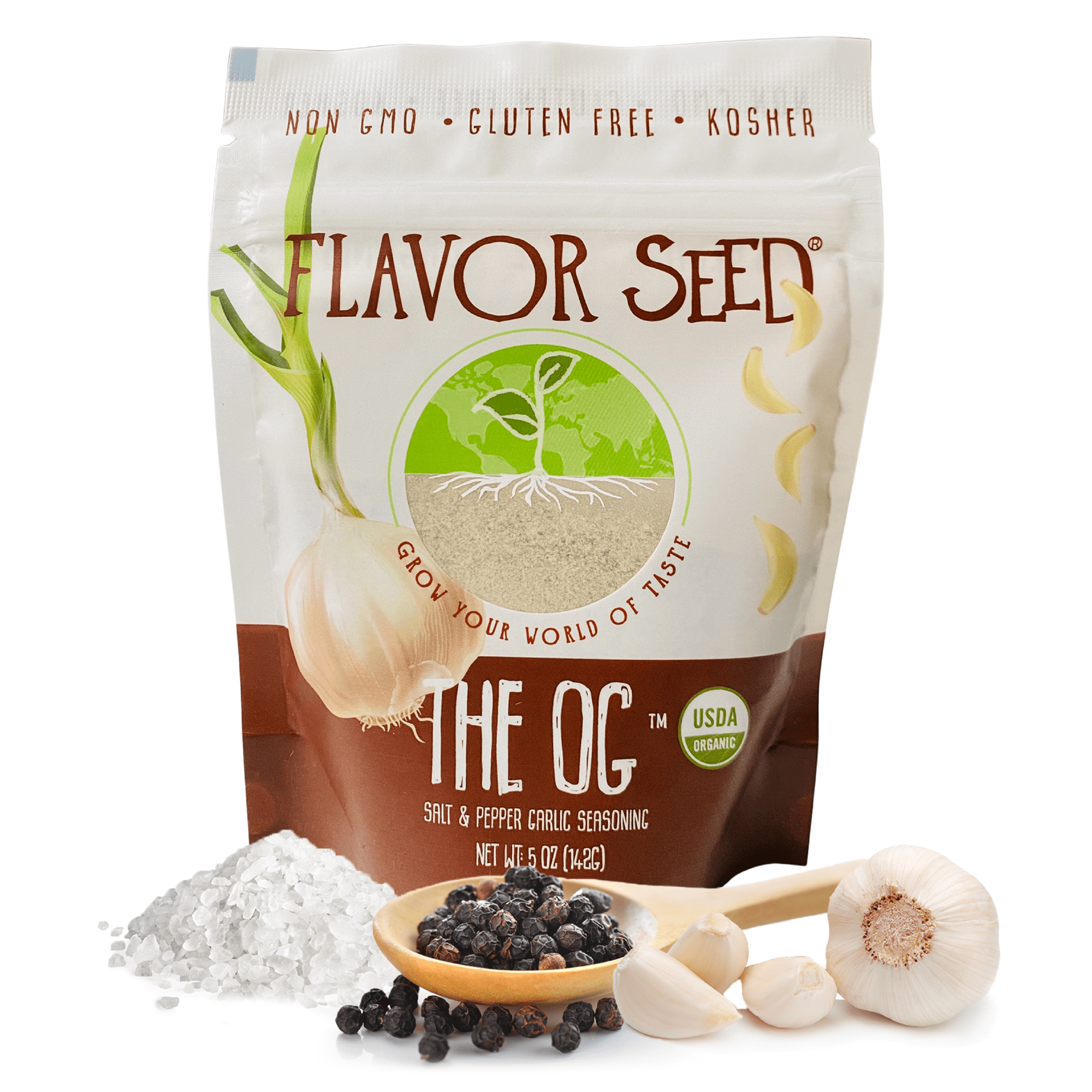 Flavor Seed The OG Organic Salt Pepper Garlic Seasoning, Carnivore ...