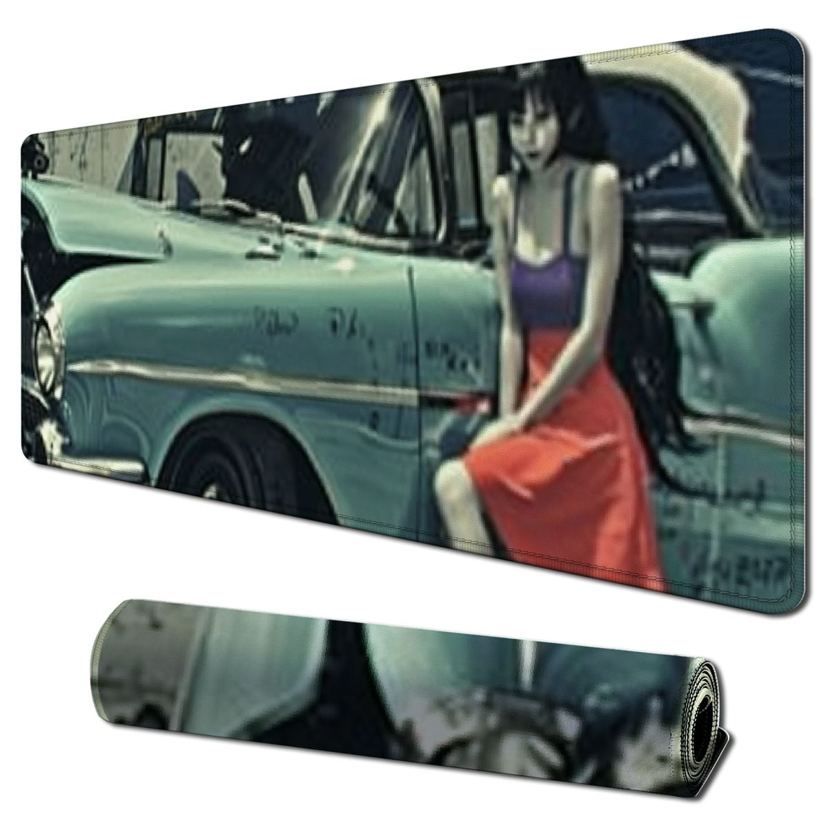 FLCL Gaming Mouse Pad Non Slip Rubber Stitched Edges Mice Pads ...