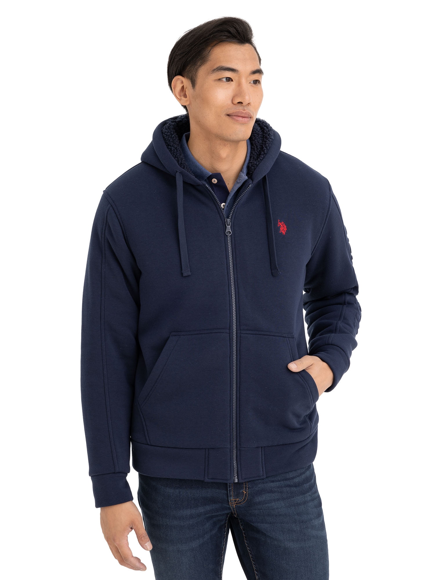 U.S. Polo Assn. Men's Fleece Lined Hoodie, Size S-XL - Walmart.com