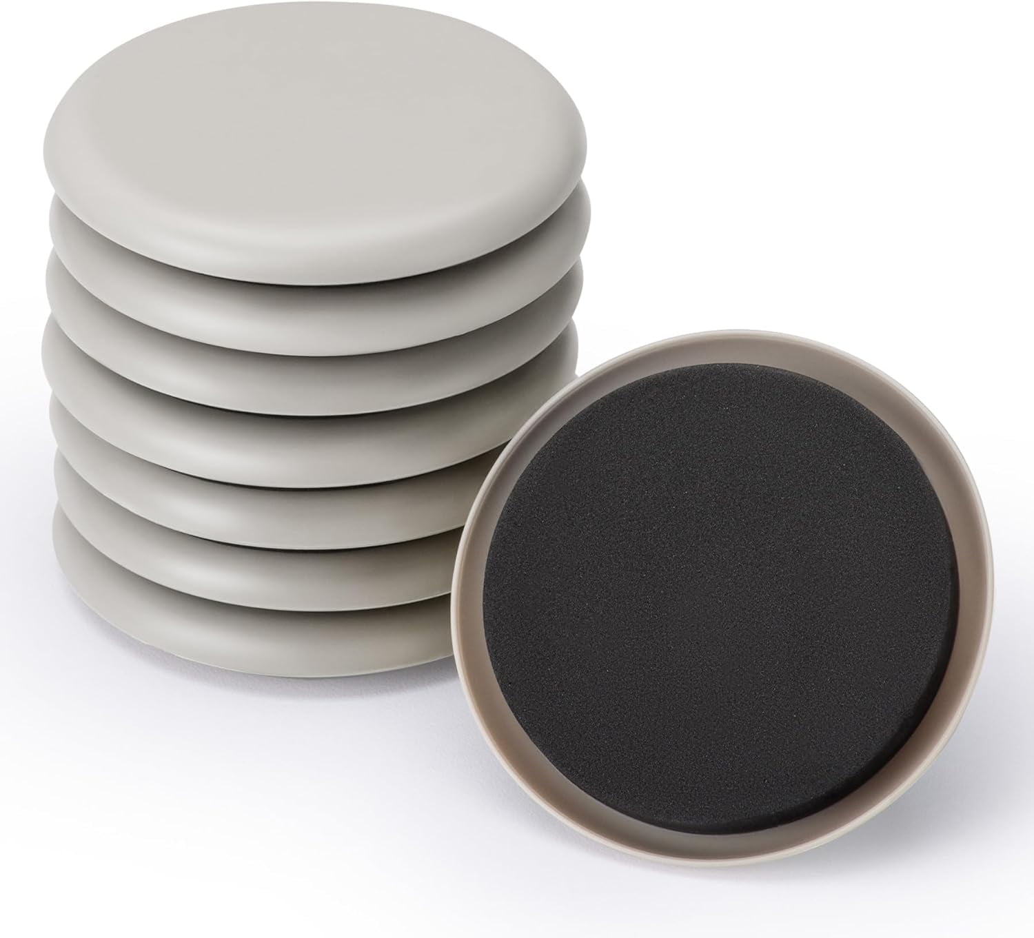 FLERISE Furniture Sliders - 8 Pack, 3 1/2" Reusable Furniture Sliders ...