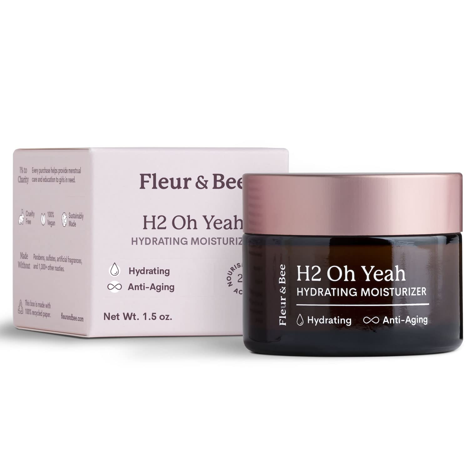 FLEUR & BEE Ultra Hydrating HYZ01 Moisturizer | Clean, 100% Vegan ...