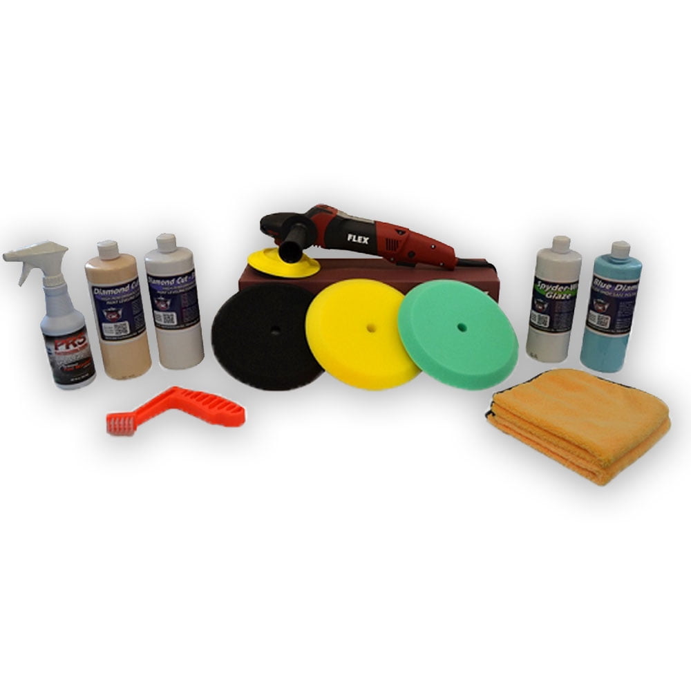 FLEX PE14-2-150 Rotary Buffer "Business Man" 32 Oz Value Package ...