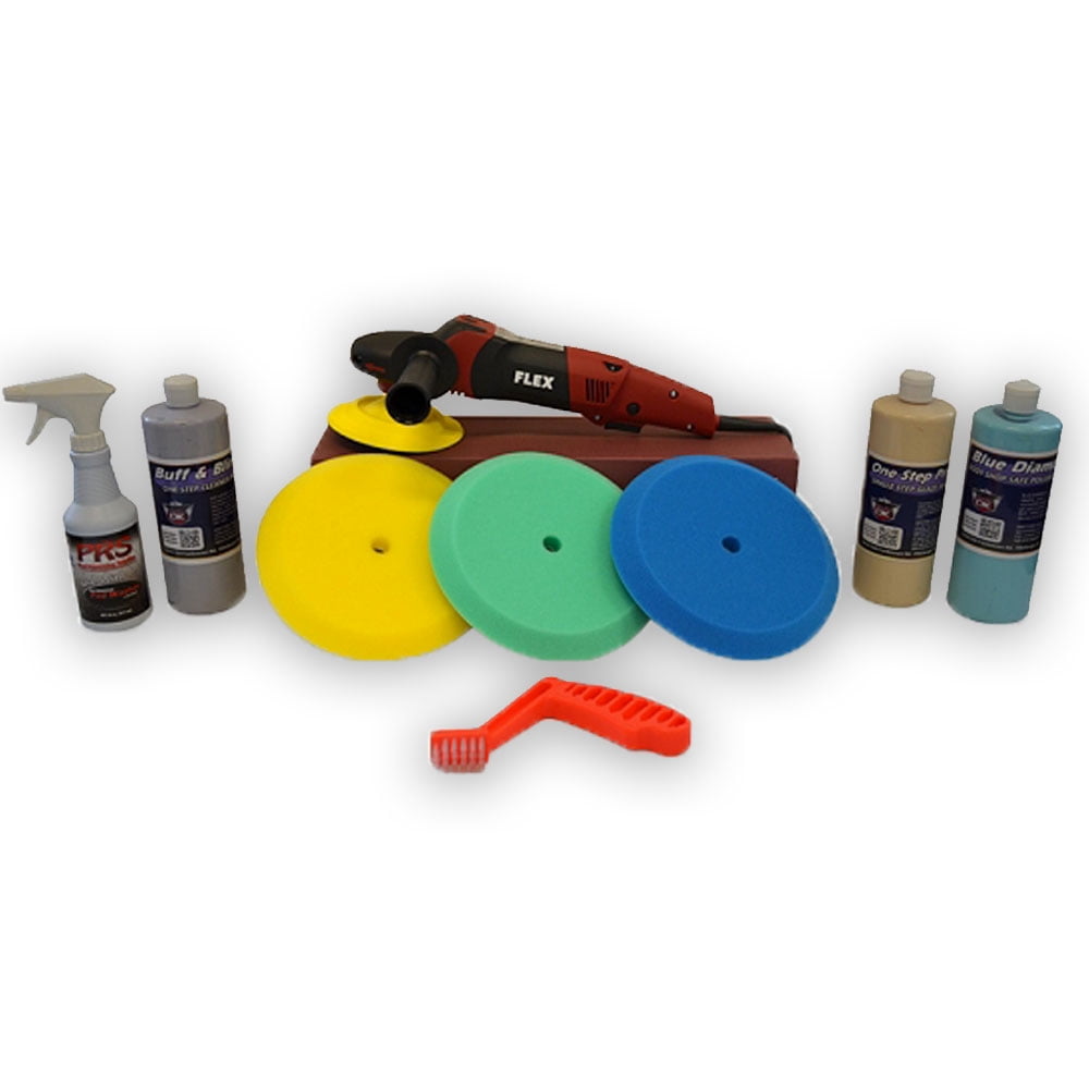 FLEX PE14-2-150 Rotary Buffer "Time Saver" Value Package - Walmart.com