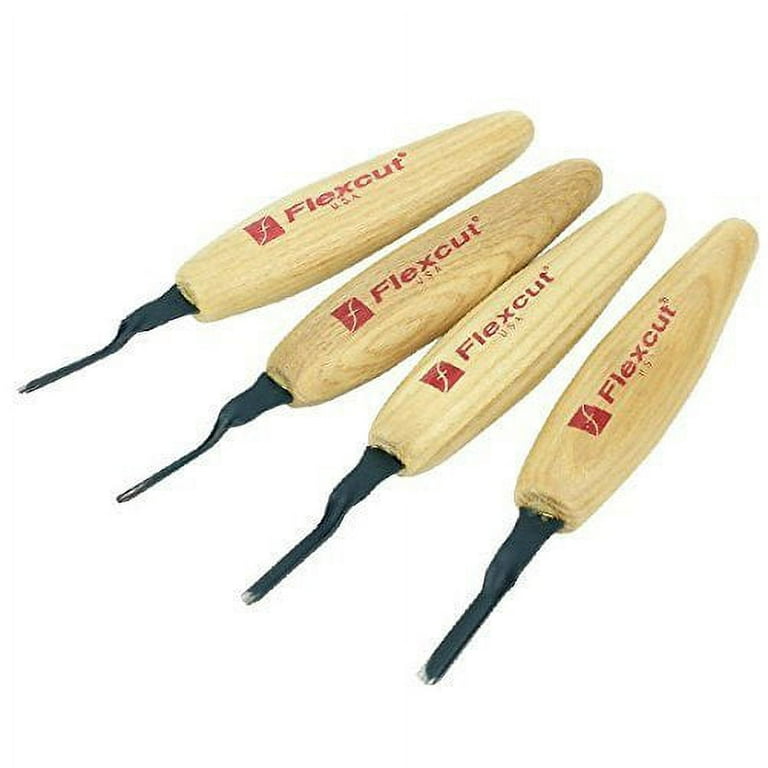 FLEXCUT Carving Tools Sweep Micro Tool Set Carbon Steel Blades Set of 4 MT300 Walmart
