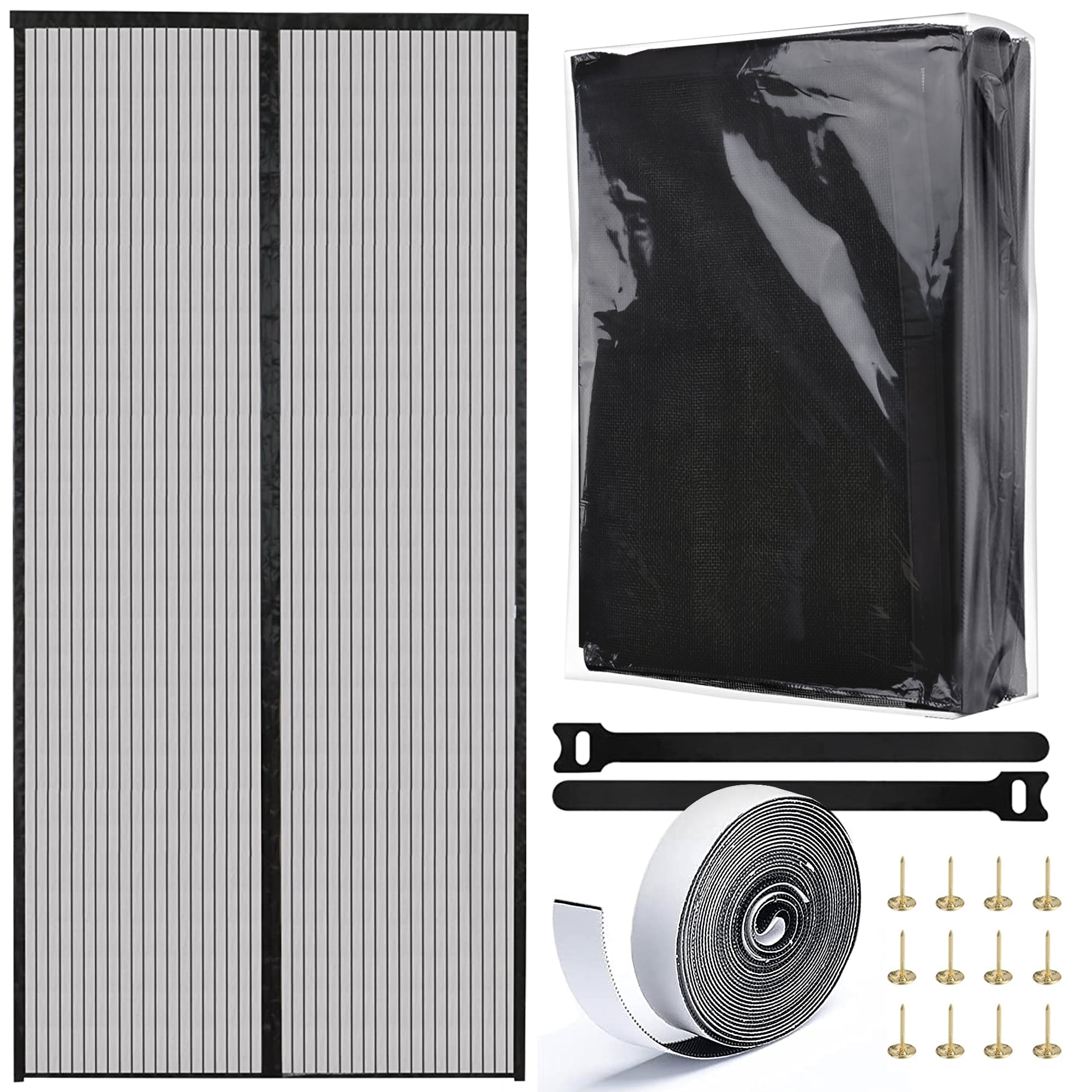 FLEXIBLE MAGNETS Magnetic Screen Door - Used as Doorway Curtains ...
