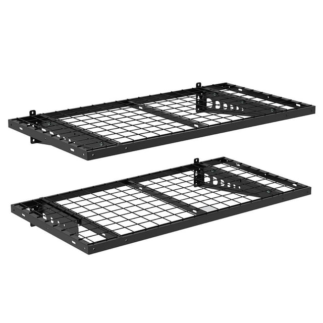 eShelf 2-Pack Steel Garage Wall Shelving Storage Rack 24" by 48" (2x4 ...