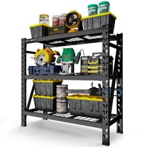 Costway 1 PC 71'' Heavy Duty Storage Utility Shelf Steel Metal Garage ...