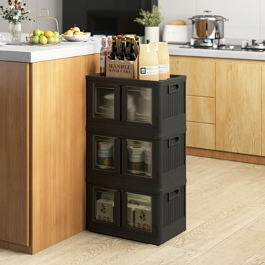 OKENTEN Stackable Storage Bins with Lids 3 Pack ,Storage Containers ...